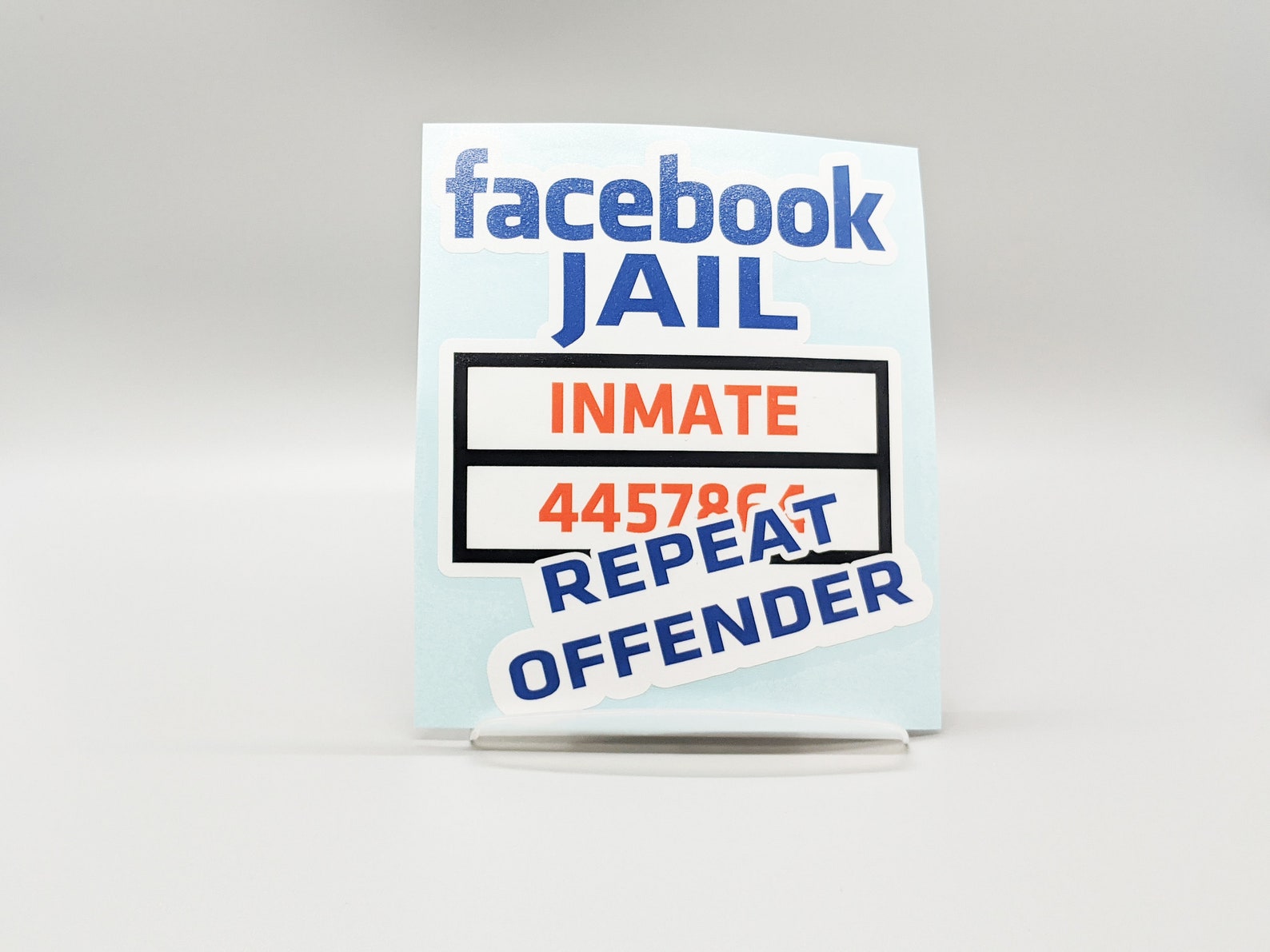 FB Jail Inmate Repeat Offender Funny Sticker for Men Funny - Etsy