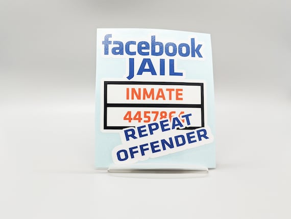 Stickers, Labels & Tags Choose Your Size FB Jail Prison Inmate Repeat ...