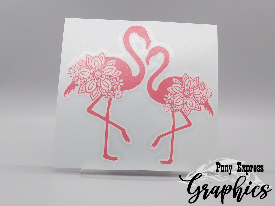 Flamingo Car Decal, Flamingo Sticker for Water Bottle, Mandala Wall Art ...