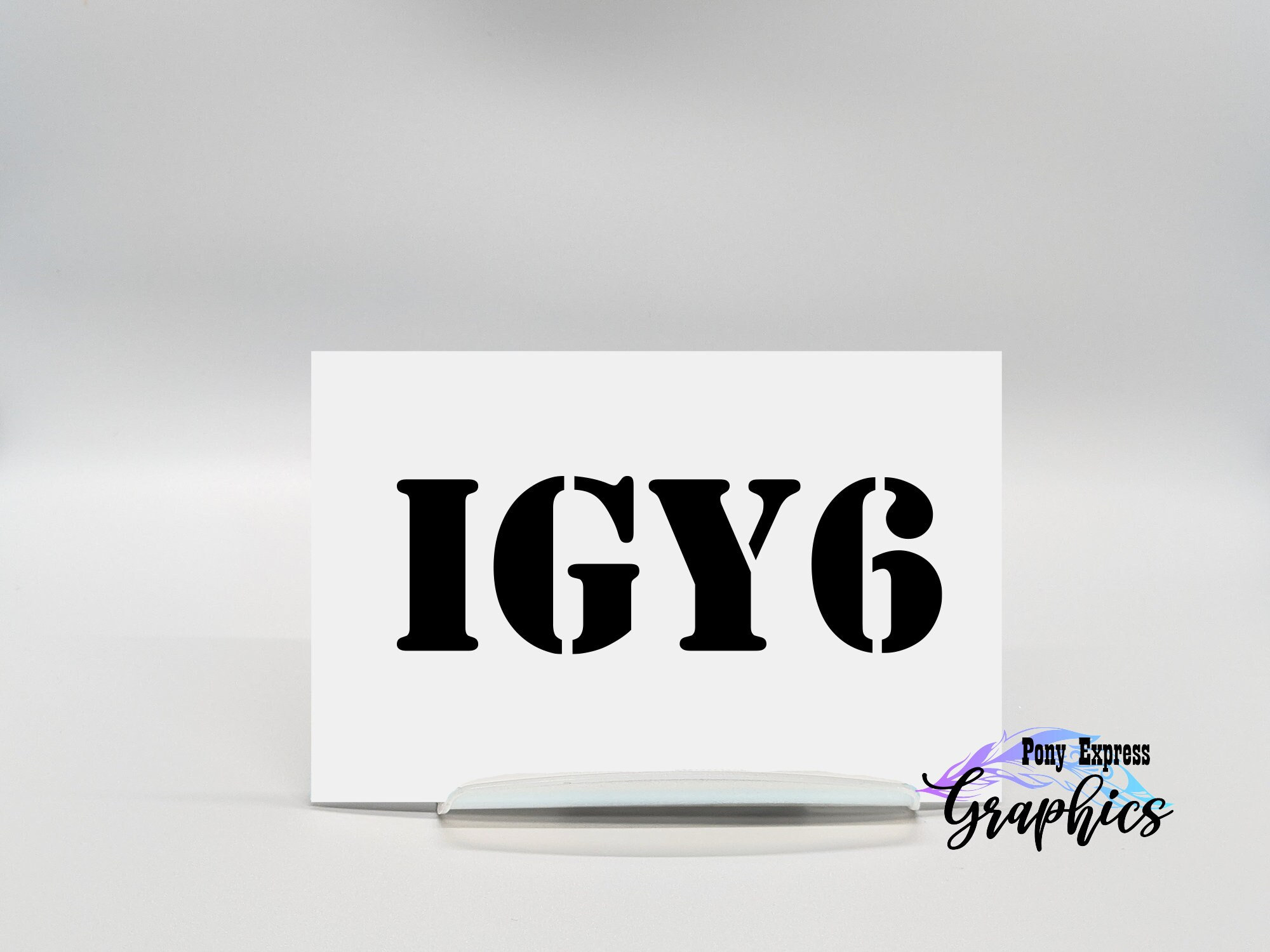 IGY6 Decal, I've Got Your Six Sticker for Cars and Tumblers, Back the ...