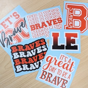 Custom 6 Pack of School Spirit Decals, Personalized School Logo Sticker ...