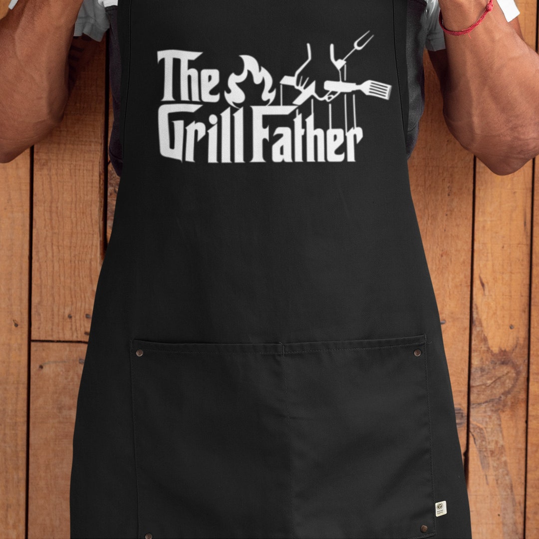The Grillfather Apron | Funny BBQ Apron Gift for Dad - Etsy