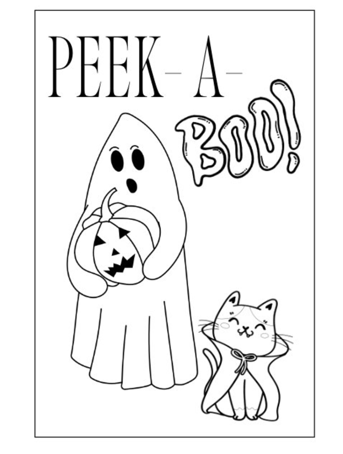20 Page of Printable Halloween Coloring Pages - Etsy