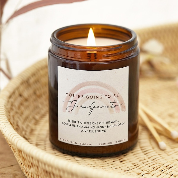 Pregnancy Candle Personalised - Etsy UK