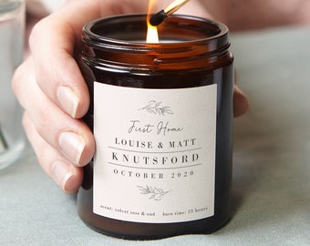 Anniversary Gift Personalised Candle Anniversary Gifts for - Etsy