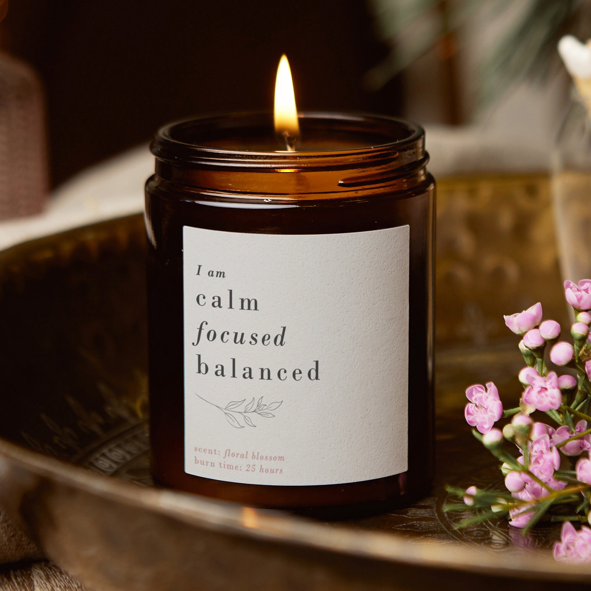 Home & Living I Am Calm Candle Home Décor Container Candles etna.com.pe