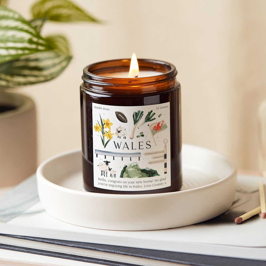 Wales Gift Candle: Welsh Keepsake Scented Soy Candle - Etsy UK