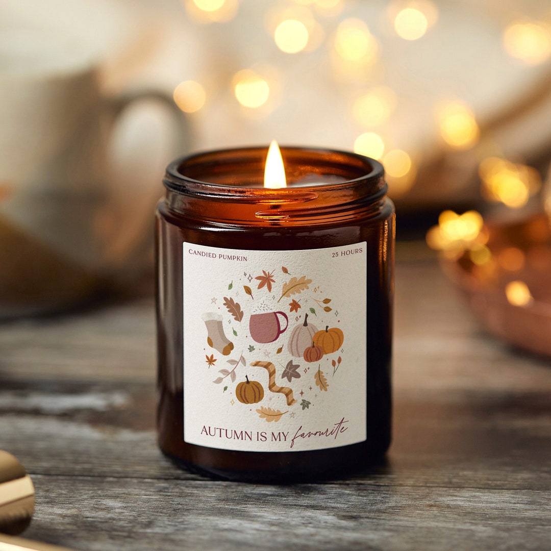 Autumn Scented Soy Candle Fall Candle Cosy Candle Vegan - Etsy UK