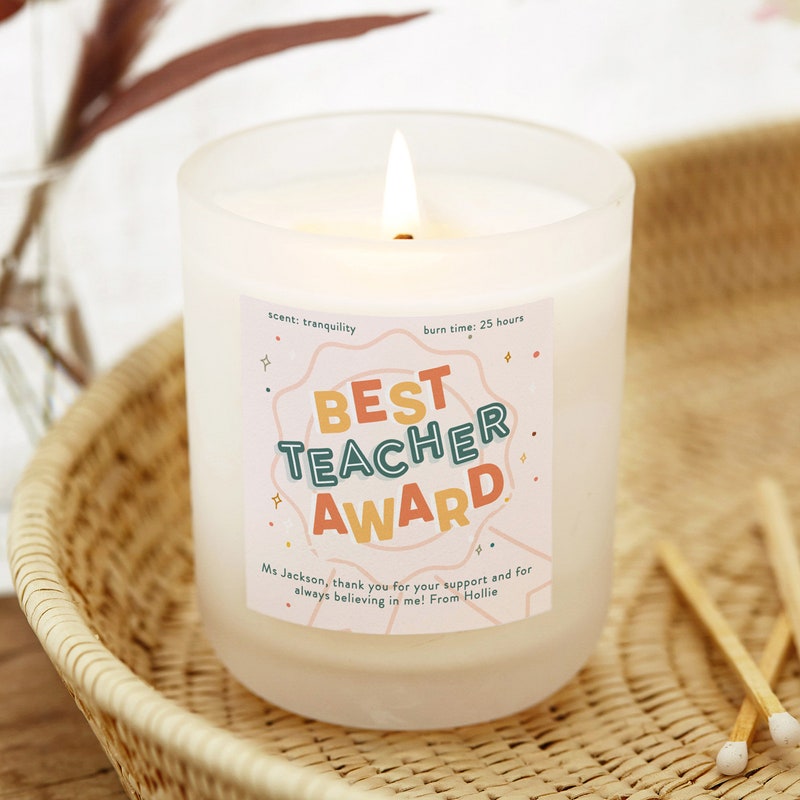 Teacher Candle - Etsy