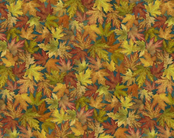 Northcott-autumn Splendor Packed Leaves - Etsy Northcott-autumn Splendor Packed Leaves - Etsy