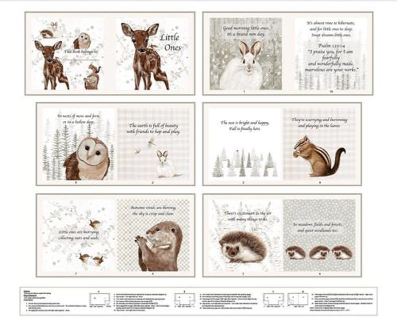 Henry Glass- Little Readers Little Ones Soft Book Panel - Etsy