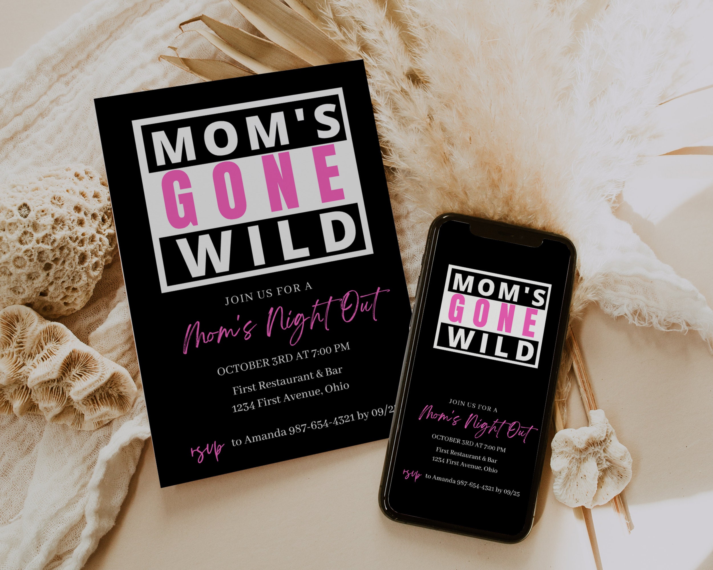 Moms Night Out Invitation