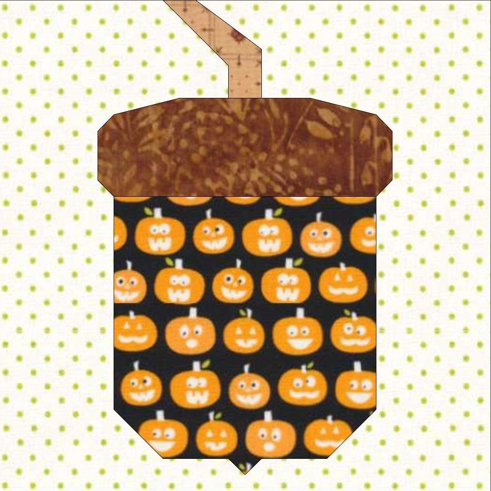 PDF Acorn Block Foundation Paper Piecing /patchwork - Etsy