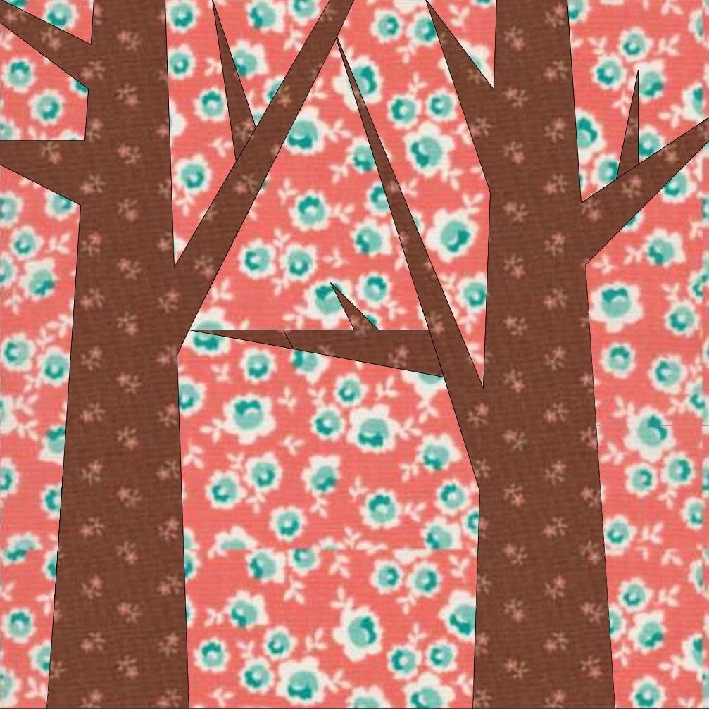 PDF Patchwork Trees Block Foundation Paper Piecing - Etsy