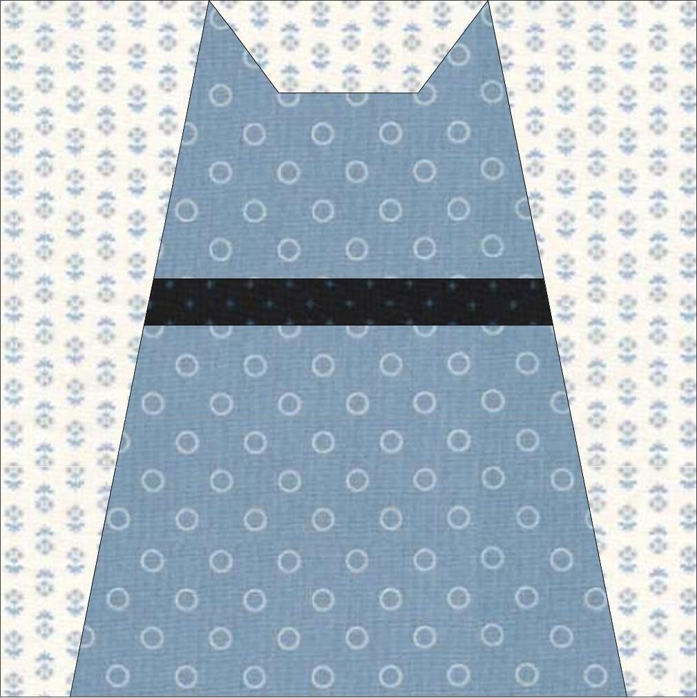 Kitty Block/ paper pieced quilt patterns pdf /Patchwork - Etsy.de