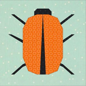 PDF Patchwork Bug - Block, Foundation Paper Piecing /patchwork Pattern ...