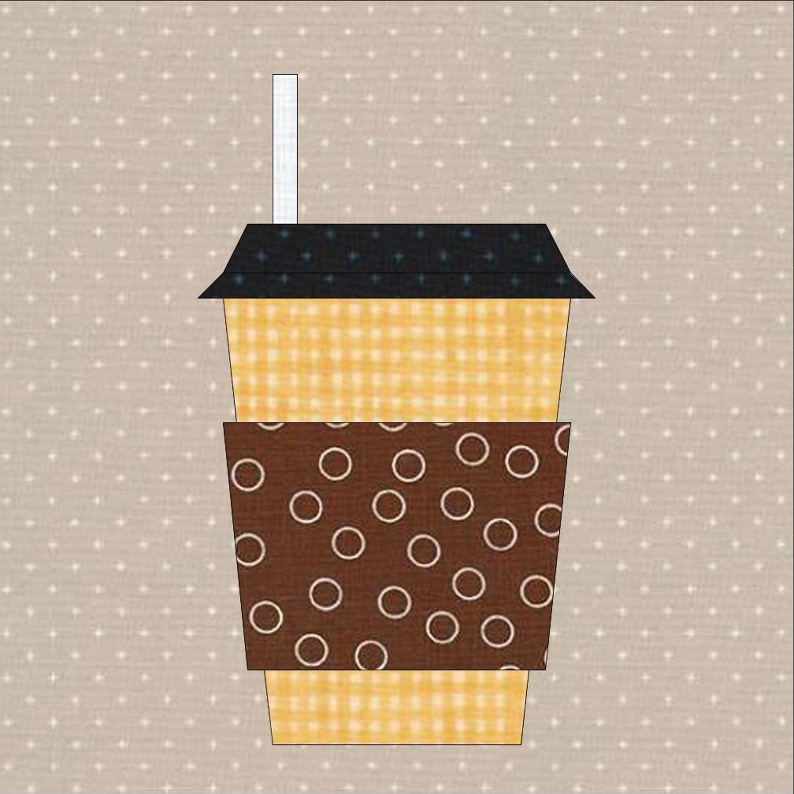 PDF Patchwork Coffee to Go - Block, Foundation Paper Piecing /patchwork ...