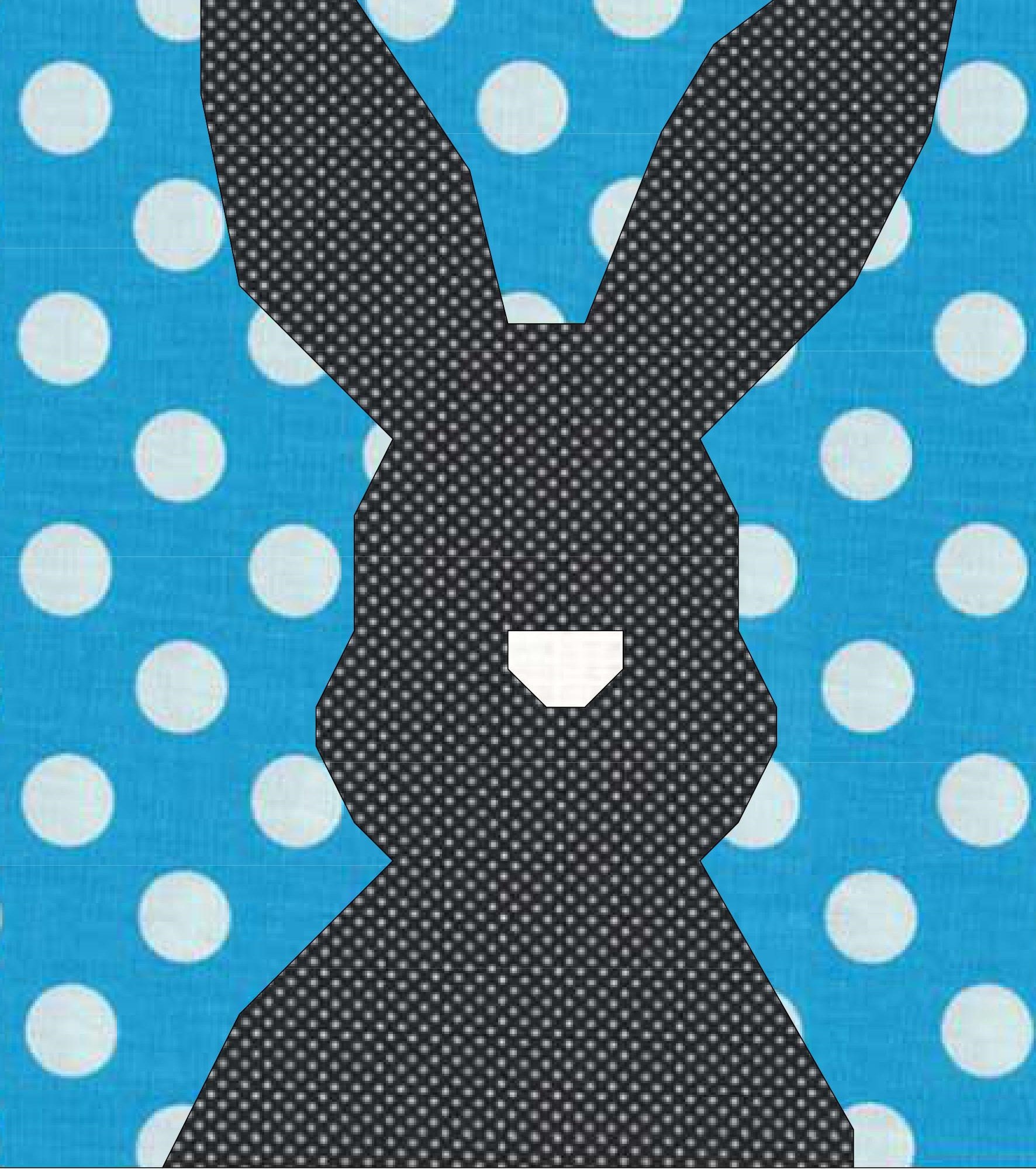 PDF Patchwork Hare - Block, Foundation Paper Piecing /patchwork Pattern ...