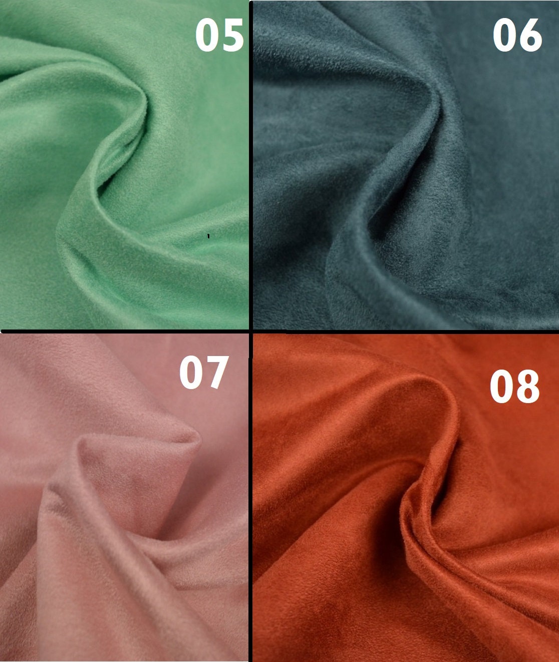 Veloursleder-Wildleder uni weich Lederimitat Meterware - Etsy