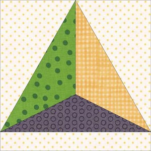 Pyramid - Block, Foundation Paper Piecing /patchwork Pattern/quilt ...