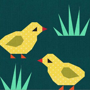 PDF Patchwork Chickens - Block, Foundation Paper Piecing /patchwork ...
