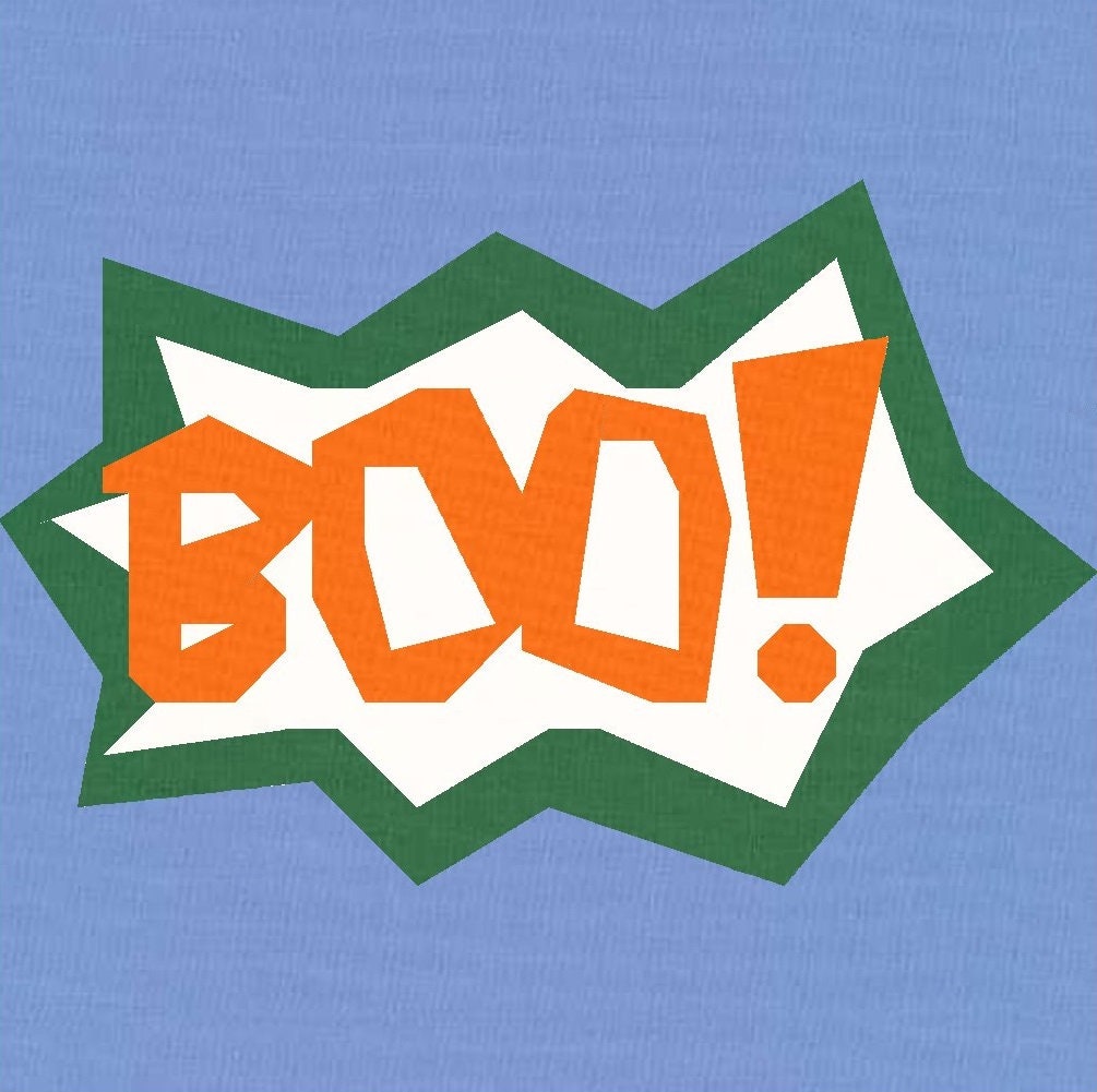 Foundation Paper Piecing Pattern PDF boo block - Etsy