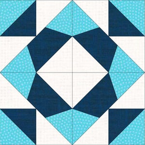 Magic Diamond-block, Foundation Paper Piecing /patchwork Pattern/quilt ...