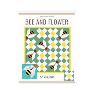 PDF Patchwork Bee and Flower - FPP Block, English Paper Piecing ...