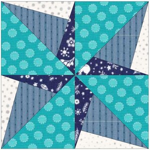 Spinner-Block/paper pieced quilt patterns pdf /Patchwork Pattern/Quilt ...