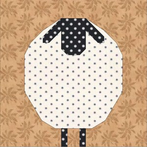 PDF Patchwork Sheep - Block, Foundation Paper Piecing /patchwork ...