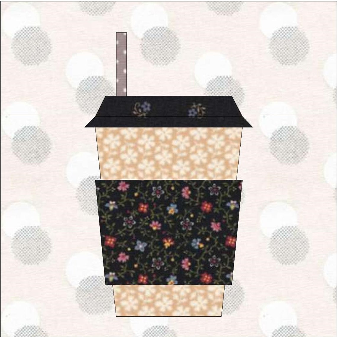 PDF Patchwork Coffee to Go - Block, Foundation Paper Piecing /patchwork ...