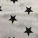 Cotton Design White/black Stars 100 Cm 50 Cm 33 Cm - Etsy