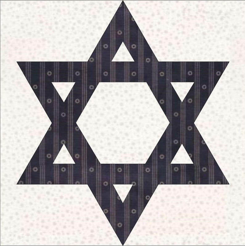 PDF Patchwork Star of David Block English Paper Piecing - Etsy
