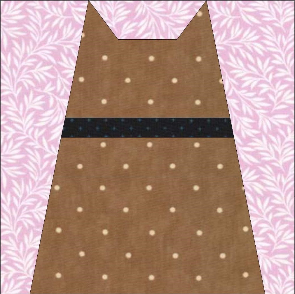 Kitty Block/ paper pieced quilt patterns pdf /Patchwork - Etsy.de