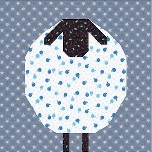 PDF Patchwork Sheep - Block, Foundation Paper Piecing /patchwork ...