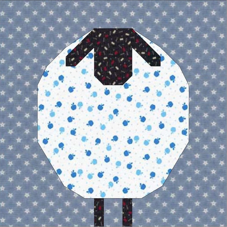 PDF Patchwork Sheep - Block, Foundation Paper Piecing /patchwork ...