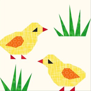 PDF Patchwork Chickens - Block, Foundation Paper Piecing /patchwork ...