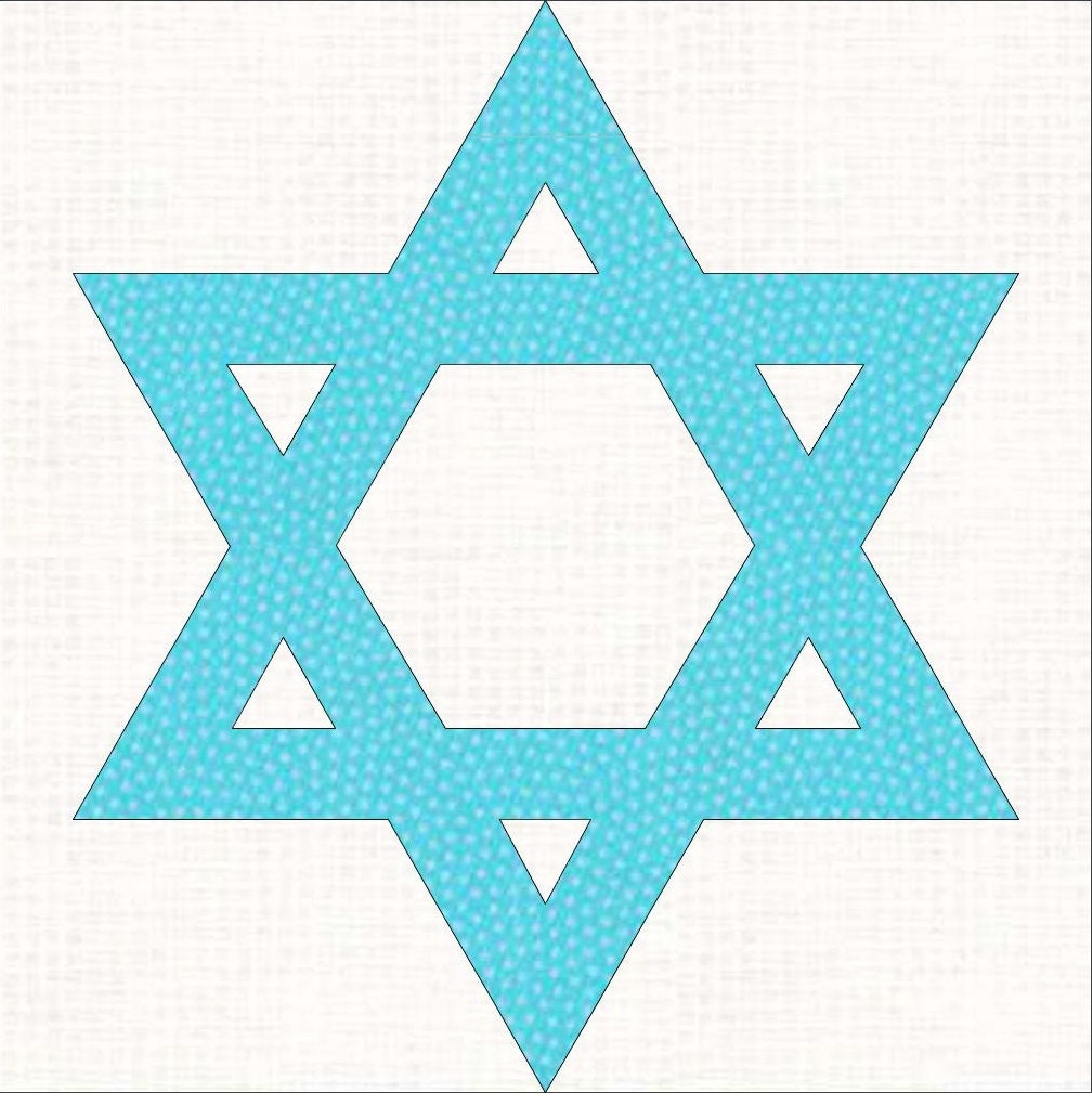 PDF Patchwork Star of David Block English Paper Piecing - Etsy
