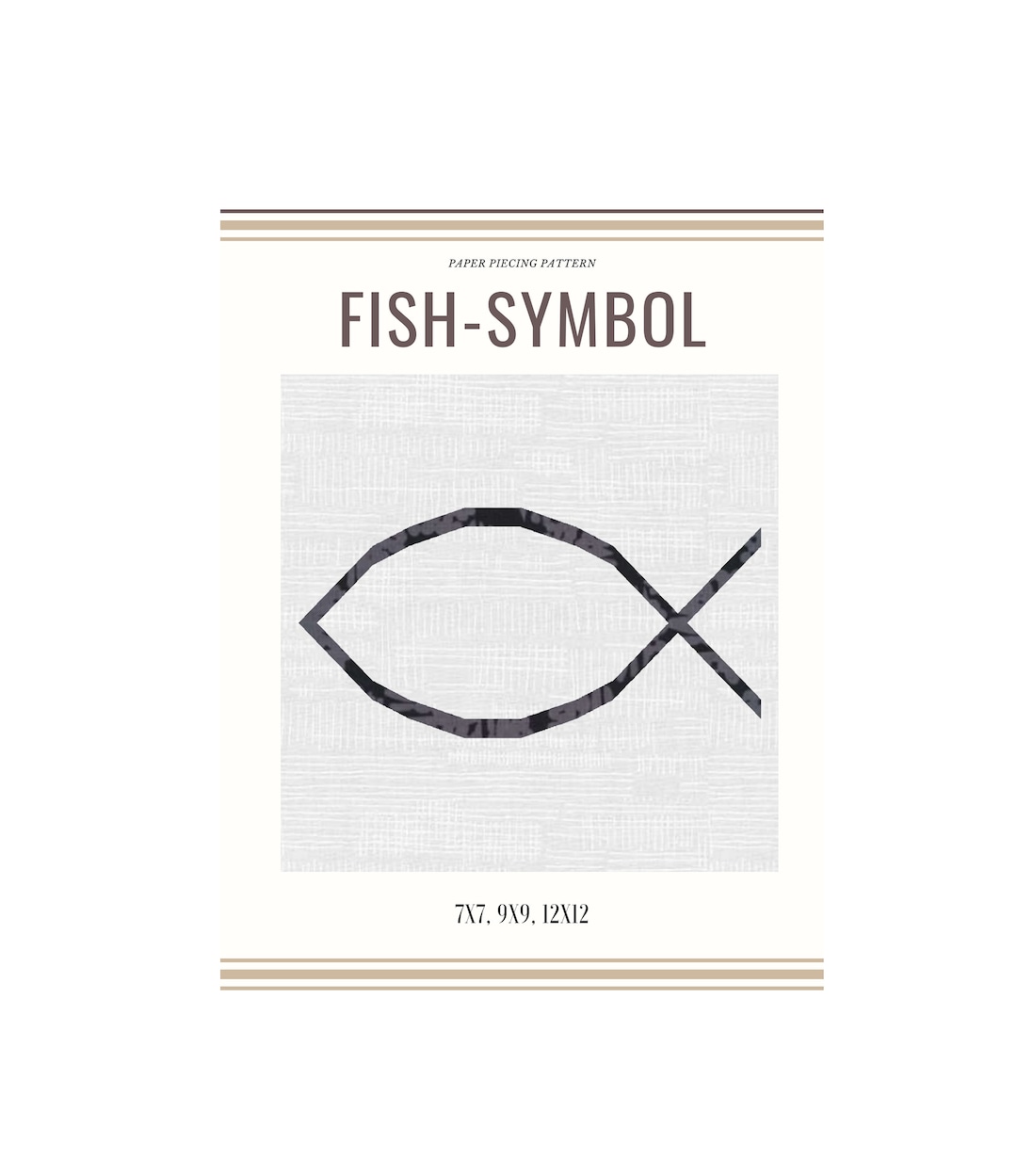 PDF Patchwork Fish-symbol - FPP Block, English Paper Piecing /patchwork ...