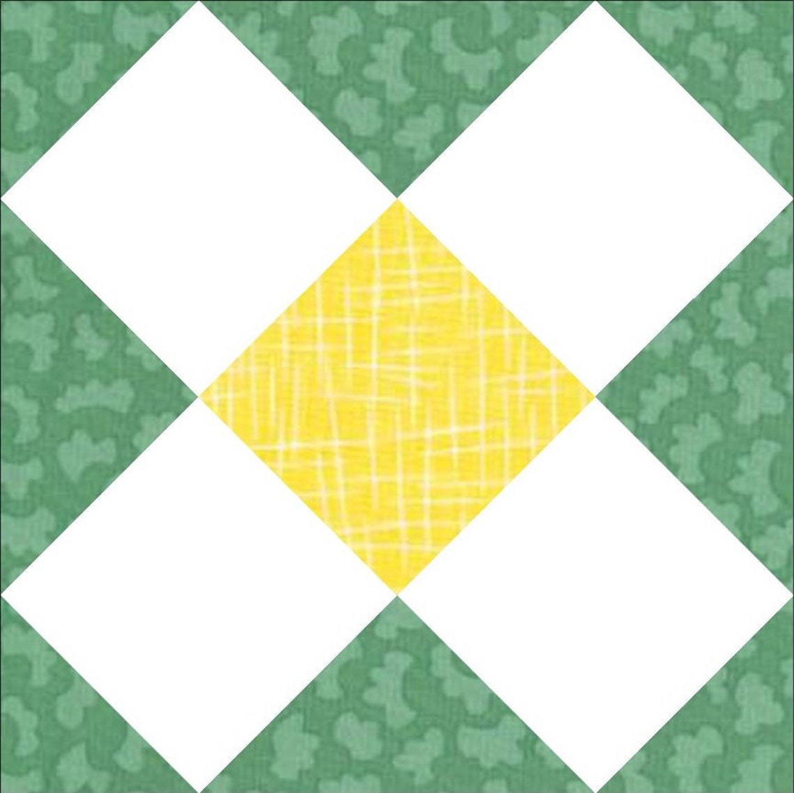 PDF Patchwork Bee and Flower FPP Block English Paper - Etsy