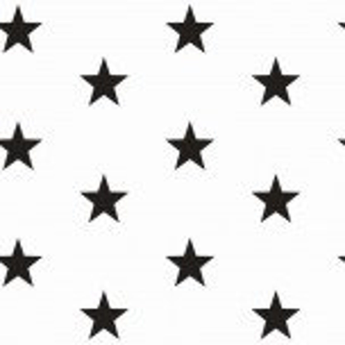 Cotton Design White/black Stars 100 Cm 50 Cm 33 Cm - Etsy