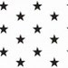 Cotton Design White/black Stars 100 Cm 50 Cm 33 Cm - Etsy