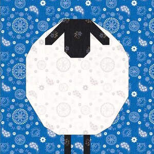 PDF Patchwork Sheep - Block, Foundation Paper Piecing /patchwork ...