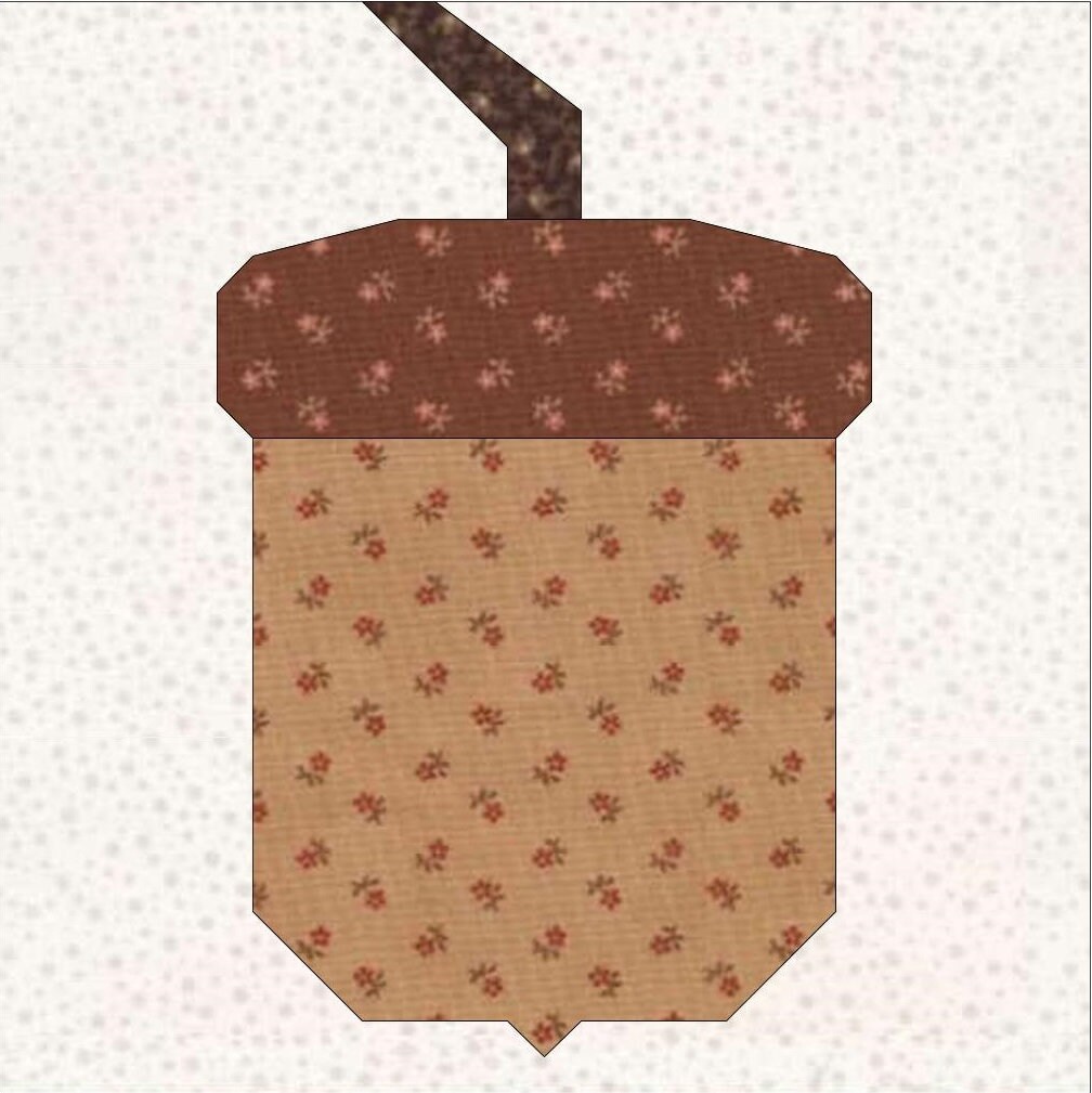 PDF Acorn Block Foundation Paper Piecing /patchwork - Etsy