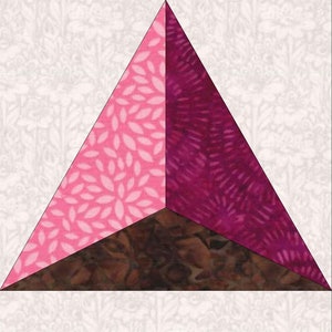 Pyramid - Block, Foundation Paper Piecing /patchwork Pattern/quilt ...