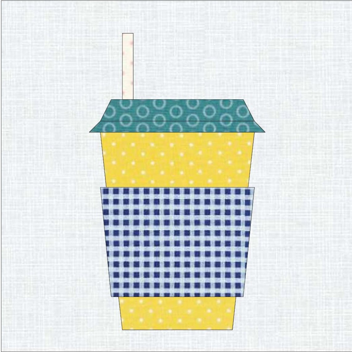 PDF Patchwork Coffee to Go - Block, Foundation Paper Piecing /patchwork ...