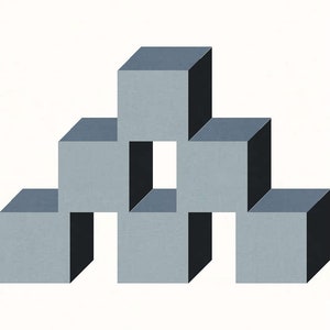 Cubes - Block/ Paper Pieced Quilt Patterns Pdf /patchwork Pattern/quilt ...