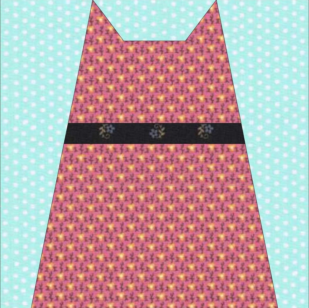 Kitty Block/ paper pieced quilt patterns pdf /Patchwork - Etsy.de