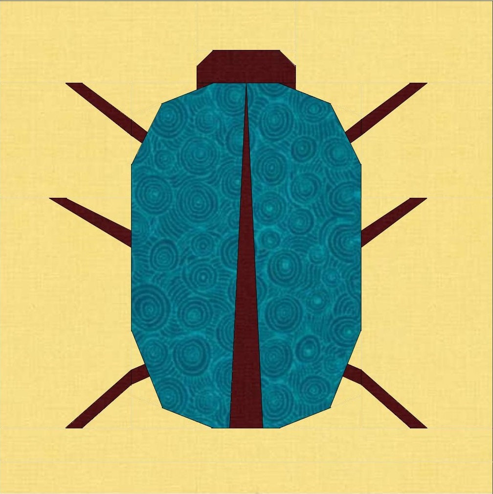 Bug - Block/ paper pieced quilt patterns pdf /Patchwork Pattern/Quilt ...