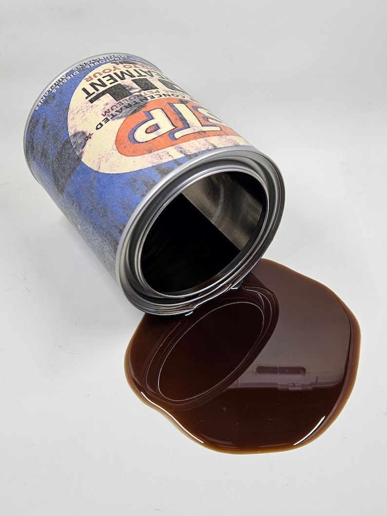 Vintage Can, Oil Spill Prank / Prop STP - Etsy
